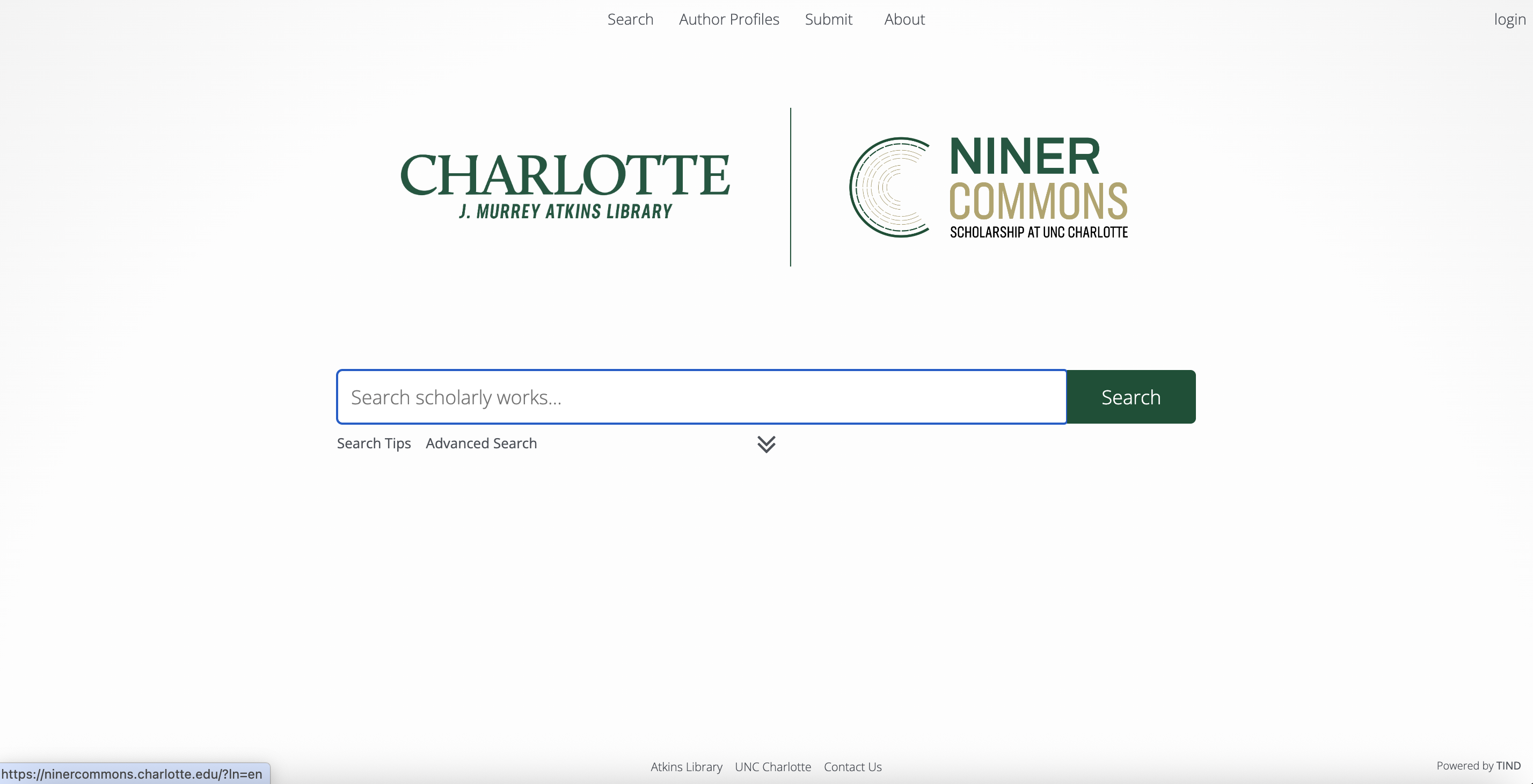 University of North Carolina Charlotte Goes Live on TIND IR